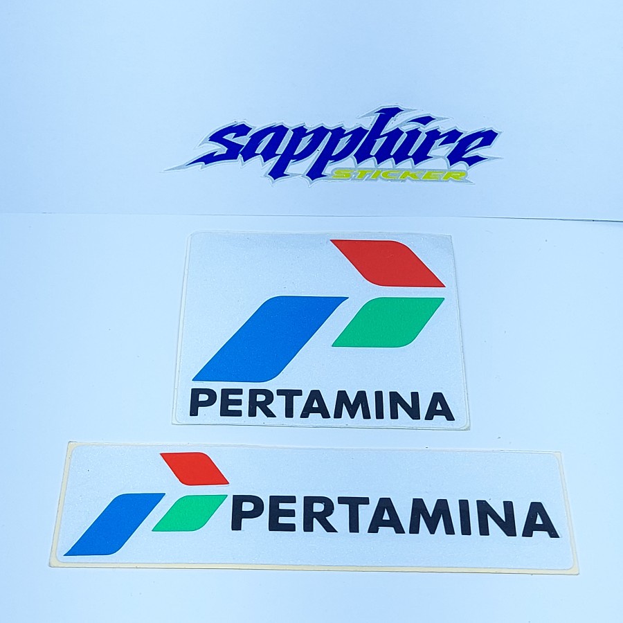 Boxed Pertamina Logo Stickers and Long Pertamina Logo Stickers | Shopee ...