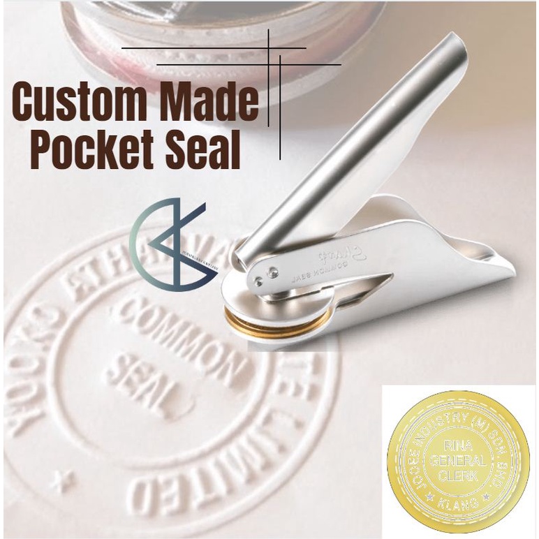 Custom Made Customize Common Seal Pocket Seal Company Seal / Embosser ...