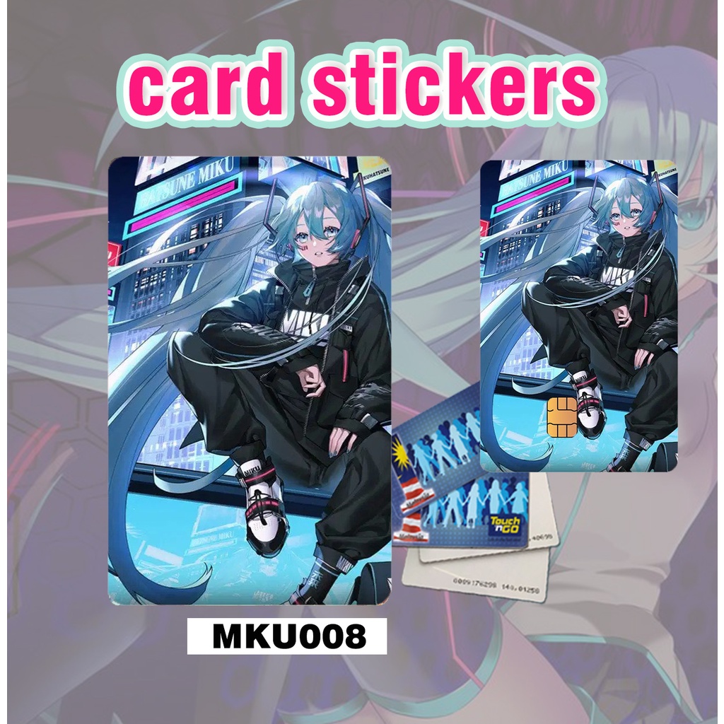 HATSUNE MIKU CARD STICKER - VOCALOID MIKU - MIKU STICKER - CARD STICKER ...