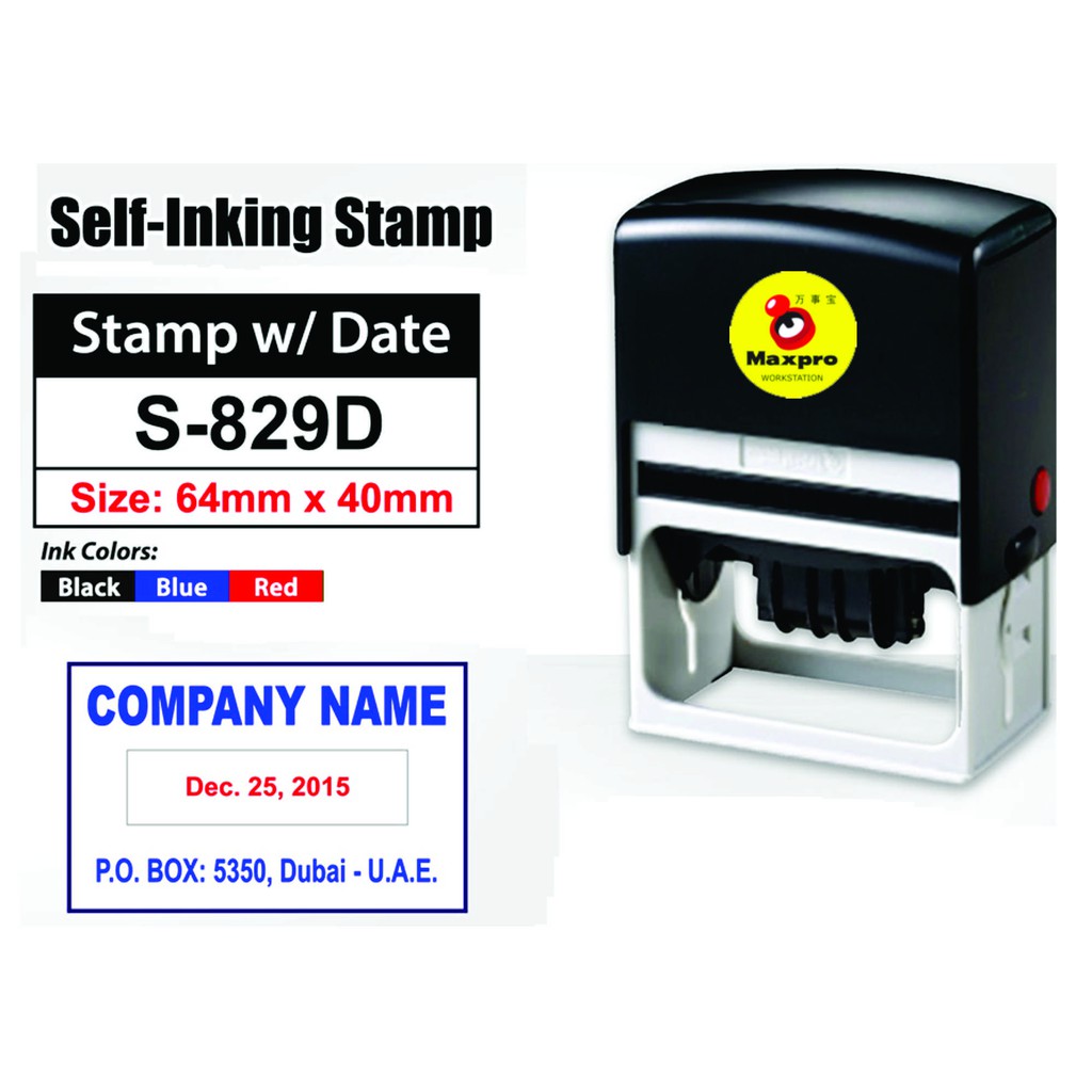 Self Inking Stamp W/Date | Shopee Malaysia