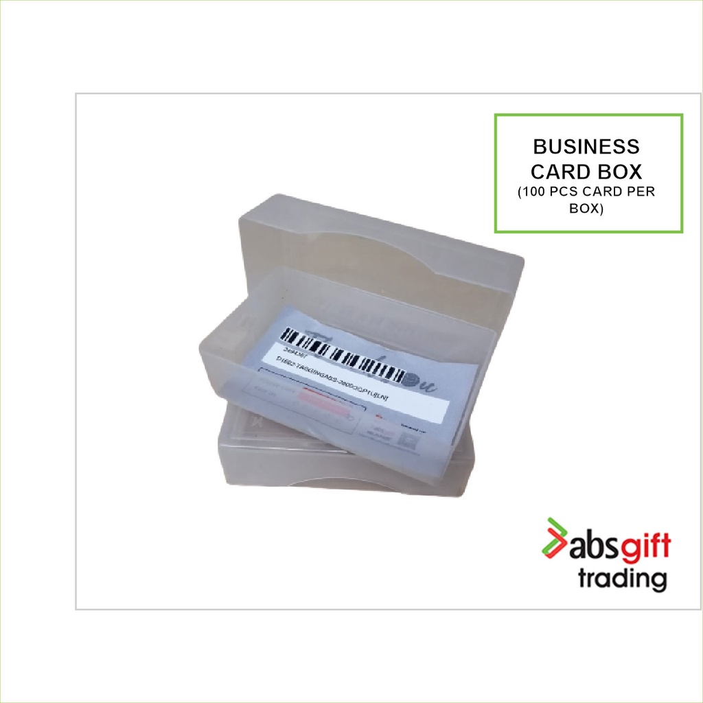 TRANSPARENT BUSINESS CARD PLASTIC BOX | Shopee Malaysia