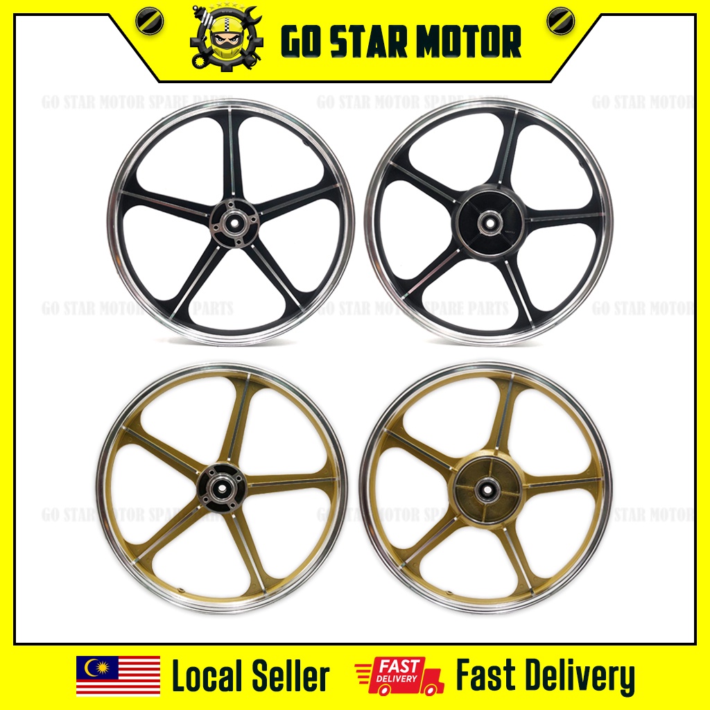 YAMAHA RXZ135 RXZ 135 Sport Rim Wheel Set GT0 588 555 5 Batang With ...