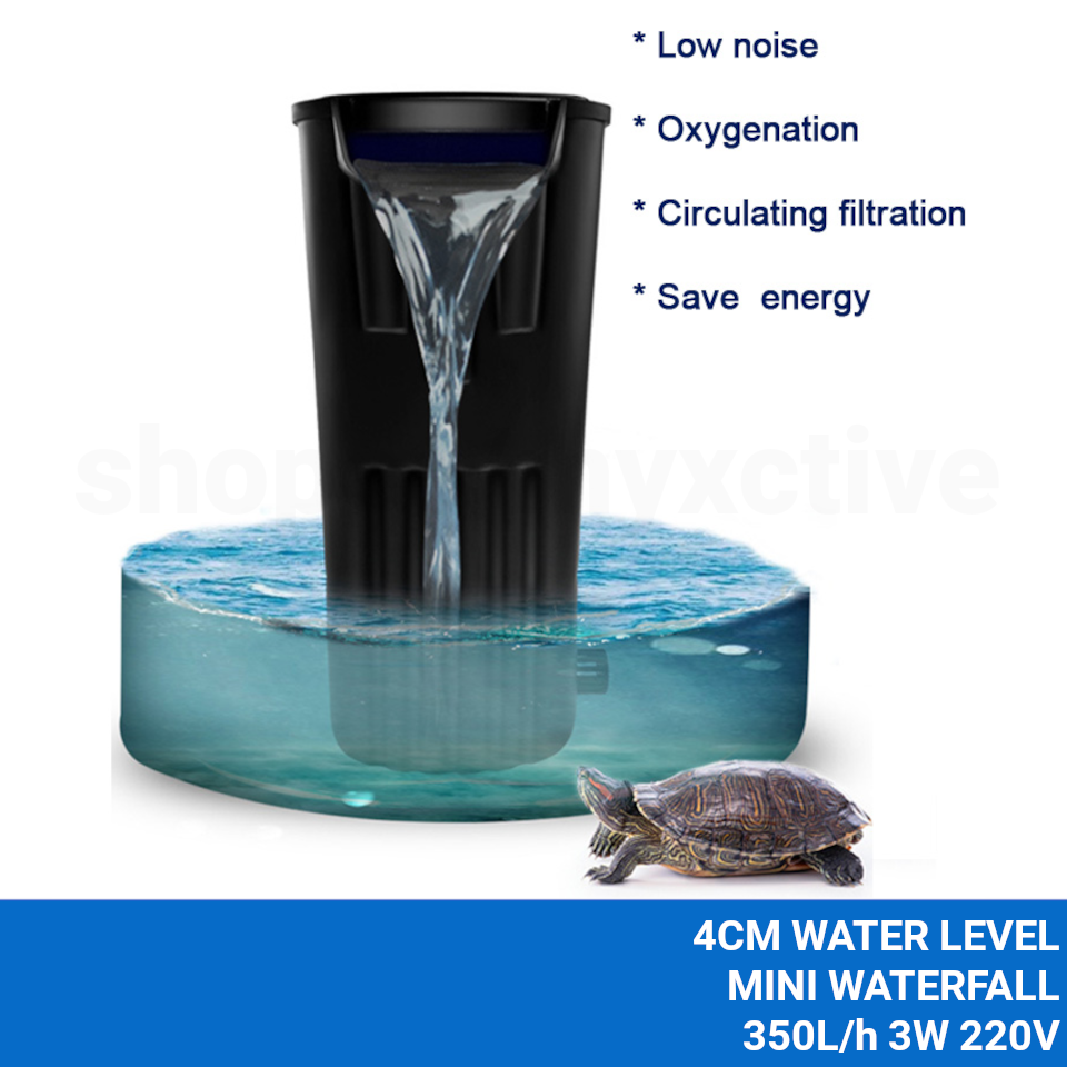 KLReady Aquarium Pump Silent Waterfall Small Fish Filter Tortoise Pam ...