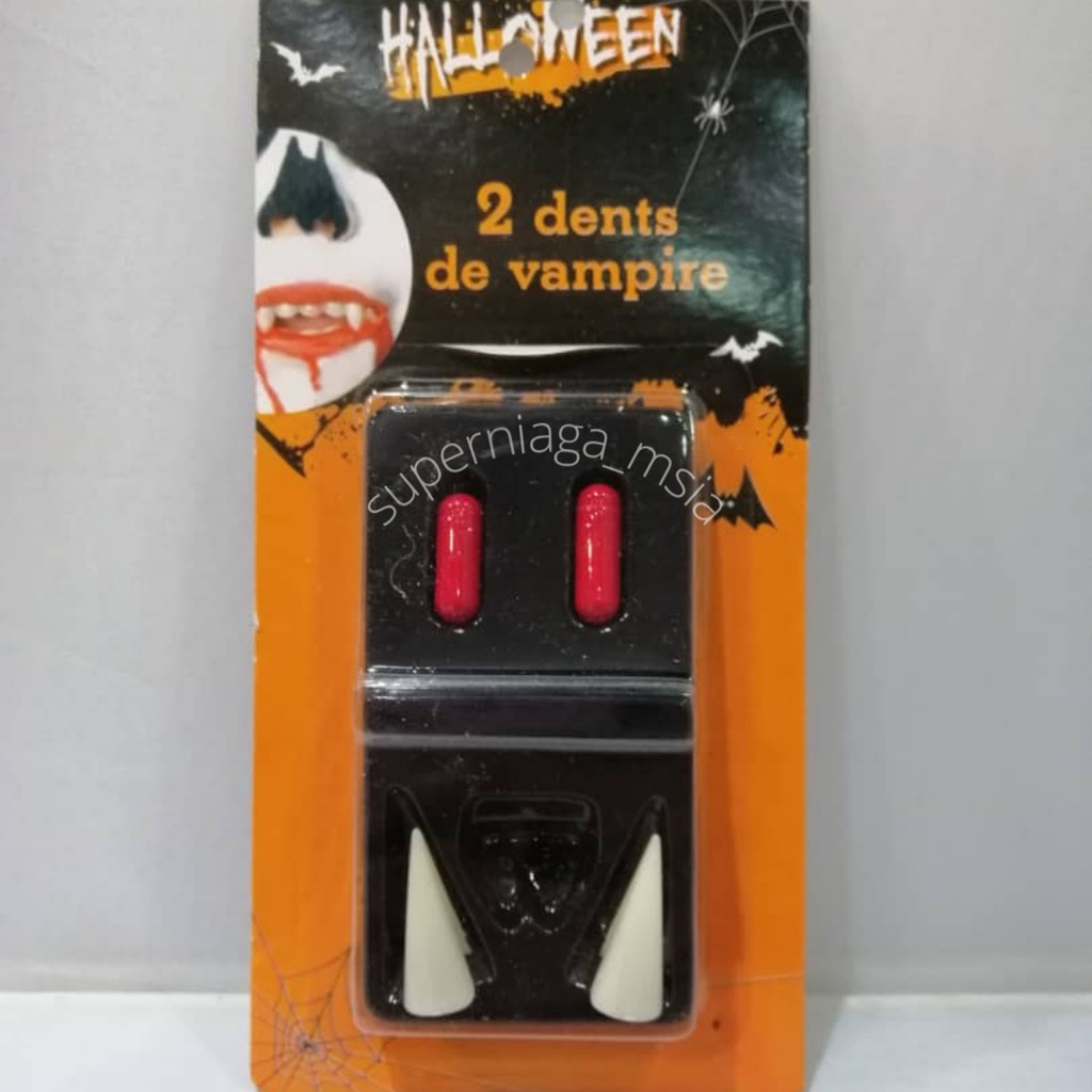 Halloween Fake Teeth With Fake Blood Capsule Vampire | Shopee Malaysia