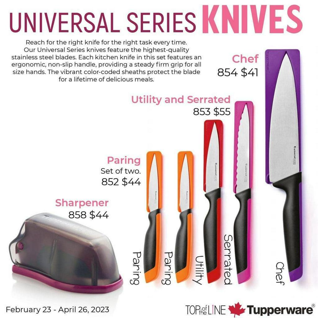 Tupperware A Series Chef Knife Or Utility Knife Stainless Steel ...