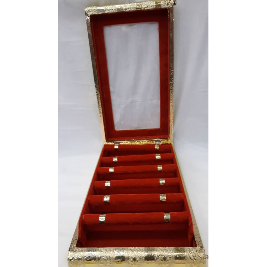 BANGLE BOX ROD 6 GOLD COLOUR & FREE GIFT | Shopee Malaysia
