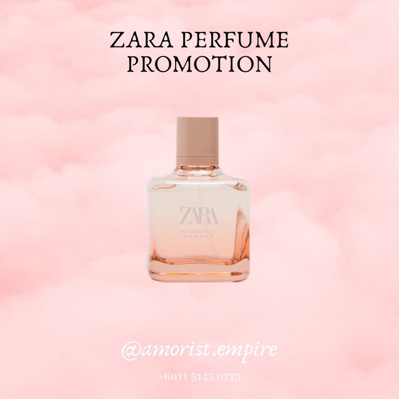 ZARA WONDER ROSE SUMMER EDT (100ml) | Shopee Malaysia
