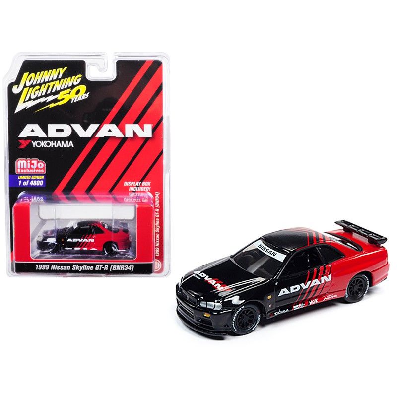 1/64 Johnny Lightning Nissan Skyline R34 Advan | Shopee Malaysia