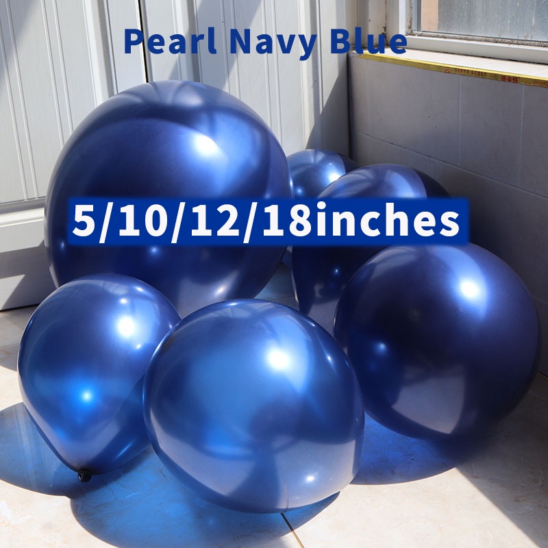 5/10/12/18 inches Pearl Navy Blue Balloon Pearl Night Blue Balloon ...
