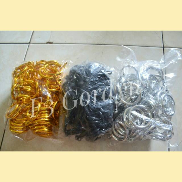 Soka Rod Rings / round curtain rod rings / curtain rail rings with uril ...