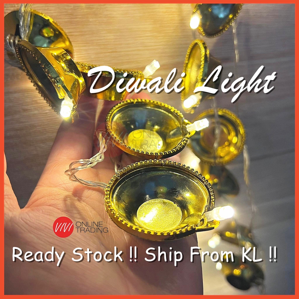 Deepavali 20 LED Oil Lamp LED Diwali Light Diya Light Lampu Minyak ...