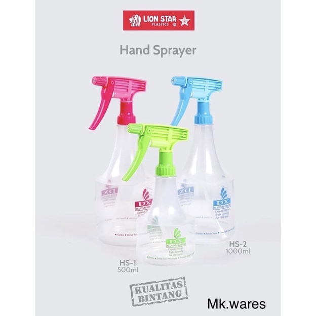 (GSF) 500ml / 1000ml Lion Star Hand Sprayer Multipurpose Thick Plastic ...