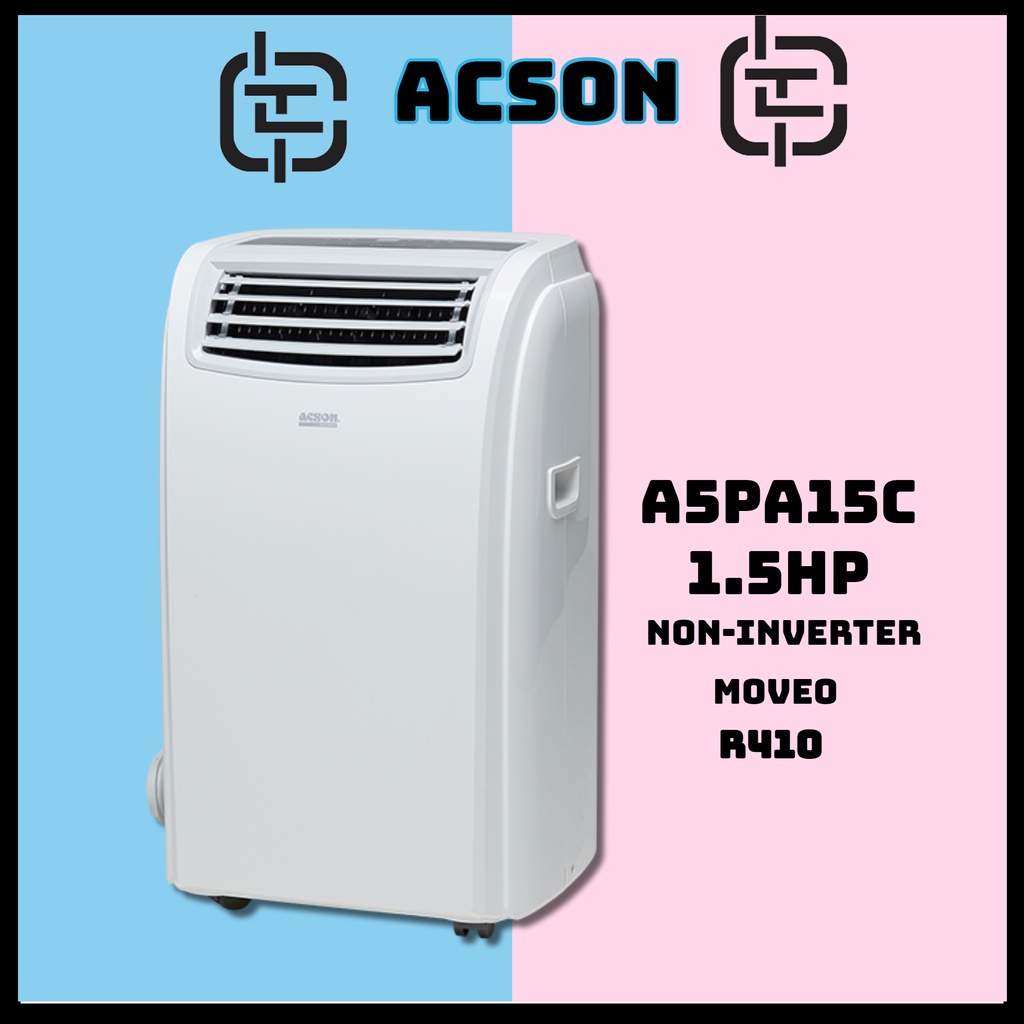 Acson Moveo Series Portable Air Conditioner R410 1.5HP A5PA15D WIFI ...