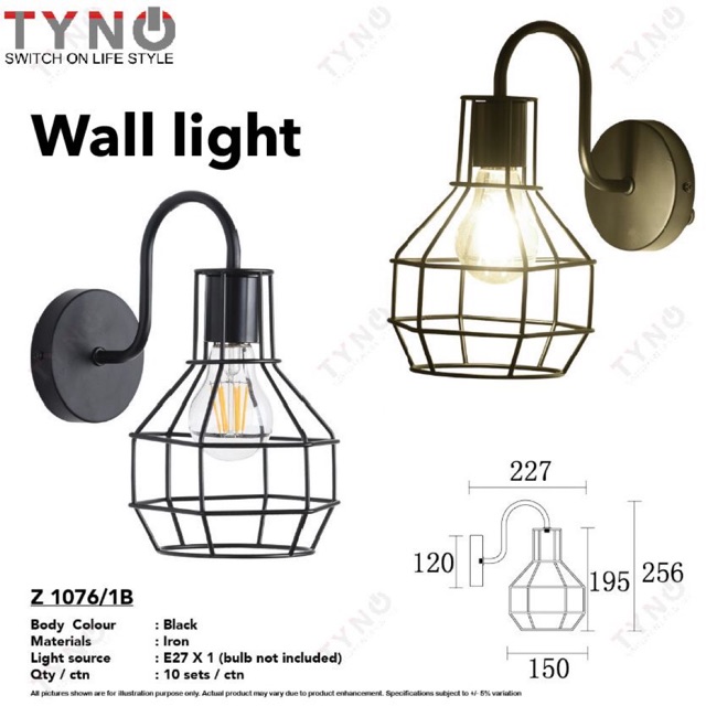 Wall Light E27 Wall Lamps Vintage Fixture For Home Industrial Decor ...