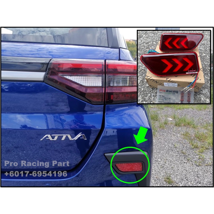Genuine PERODUA BEZZA ATIVA Alza V3 REAR BUMPER LED REFLECTOR LIGHT ...