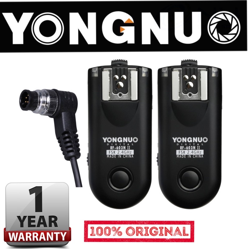 Yongnuo Upgrade RF-603 II N3 2.4GHz Wireless Flash Trigger/Wireless Shutter Release Transceiver ...