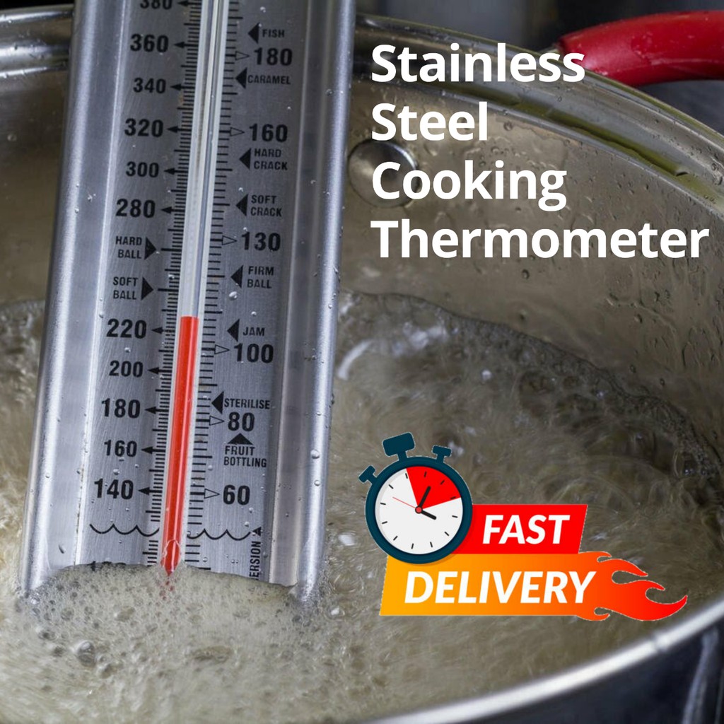 Stainless Steel Kitchen Craft Cooking Thermometer For Jam Sugar Candy ...