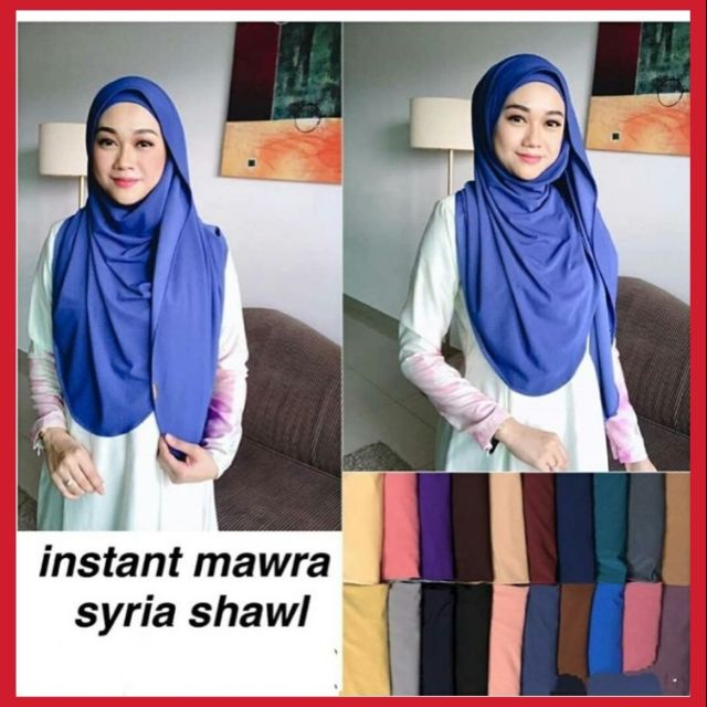 🔥RESTOCK 🔥 INSTANT MAWRA SYRIA SHAWL WITH INNER | Shopee Malaysia