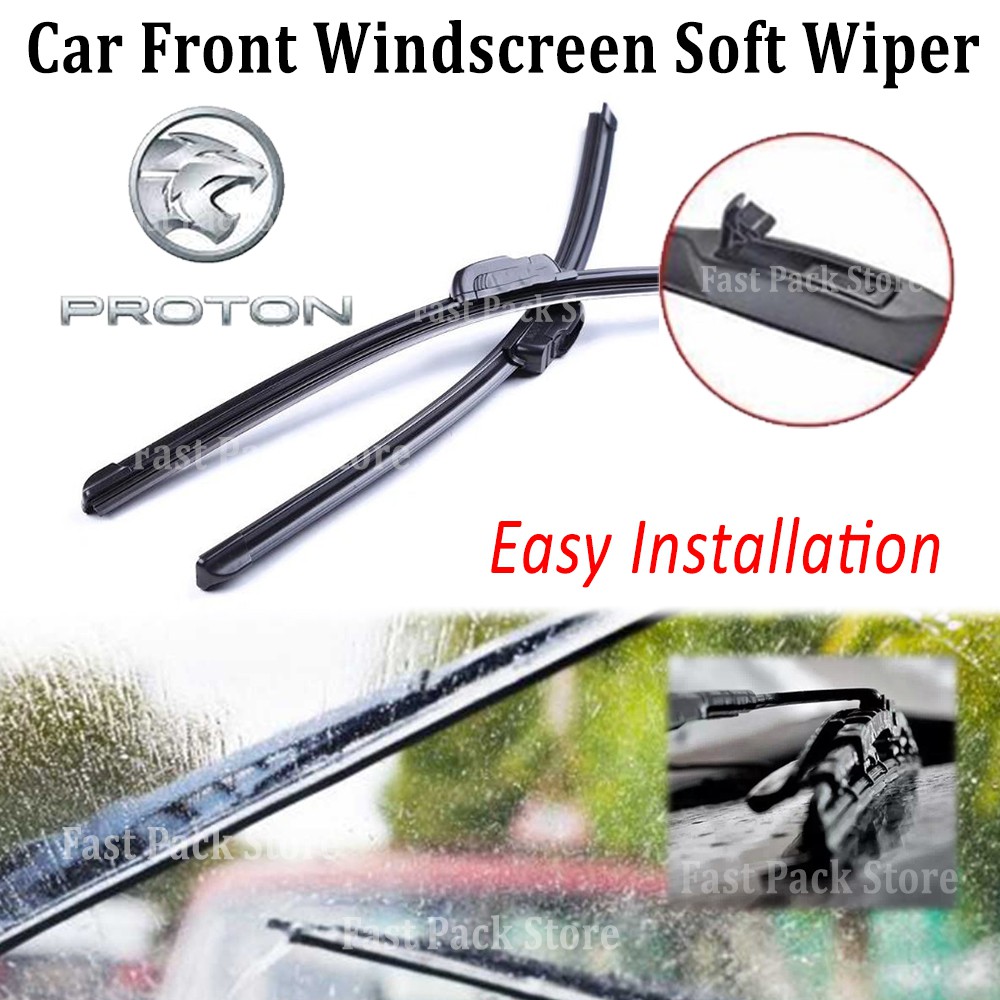 FOR PROTON Soft Silicone Car Wiper Saga Exora Wira Satria Waja Gen 2 ...