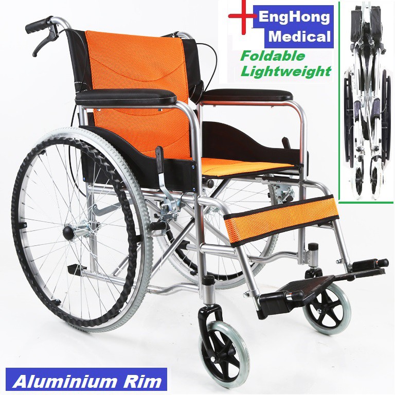 EngHong Lightweight Wheelchair 22inch wheelchair, 22 Big Rim Wheelchair ...
