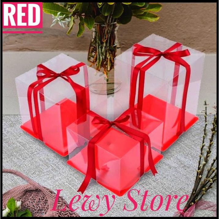 Cake Box Mika Box Cake Box Cake Box 30x30 cm Transparent Pet Cover ...