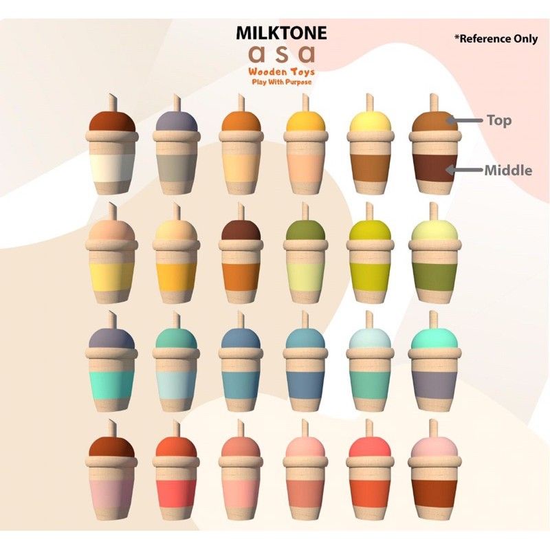 Milkshake Custom color by asa wooden toys | Shopee Malaysia