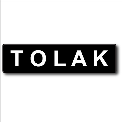 TOLAK ACRYLIC DOOR SIGNS 40X160MM | Shopee Malaysia