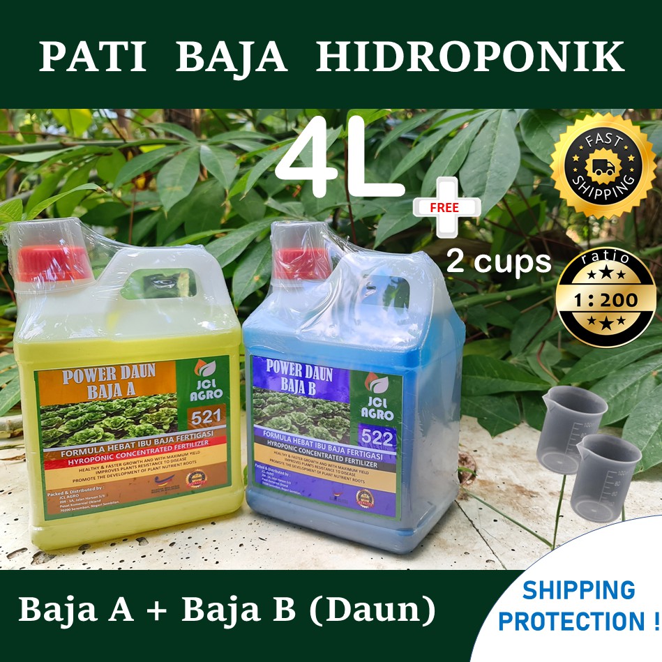 🌳4L Baja AB Pekat Daun/ Concentrated Hydroponic Nutrient Solution ...