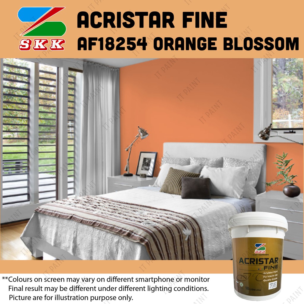 [18 Liter] SKK Acristar Fine Emulsion Paint for Interior Wall and ...