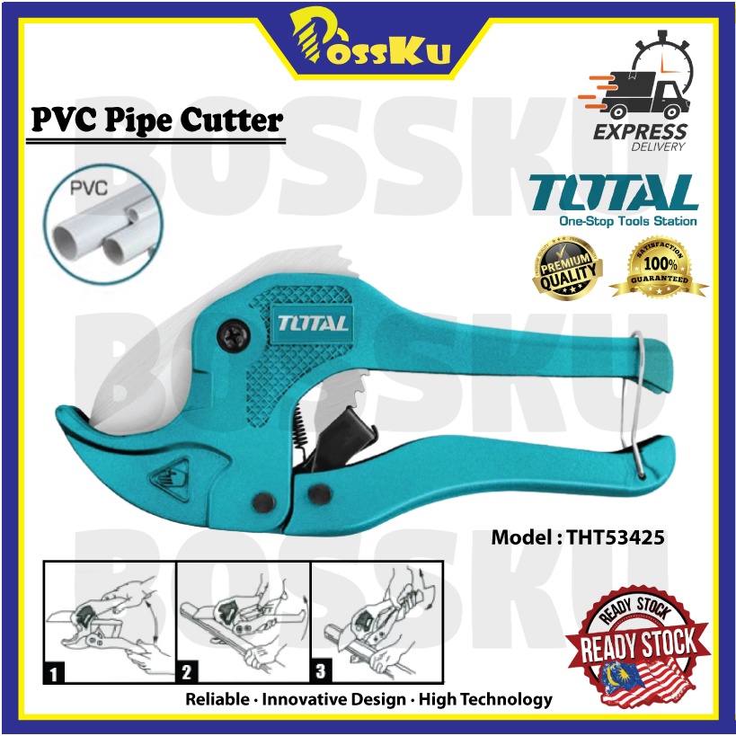 TOTAL 193mm Pvc Pipe Cutter Soft (48/C) THT53425/THT534216 ship them ...