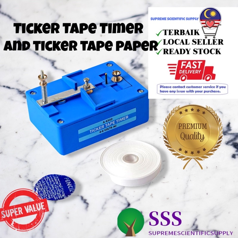 🔥[Ready stock]🔥Ticker Tape Timer 4-6 Volts Ac(Set with ticker tape ...