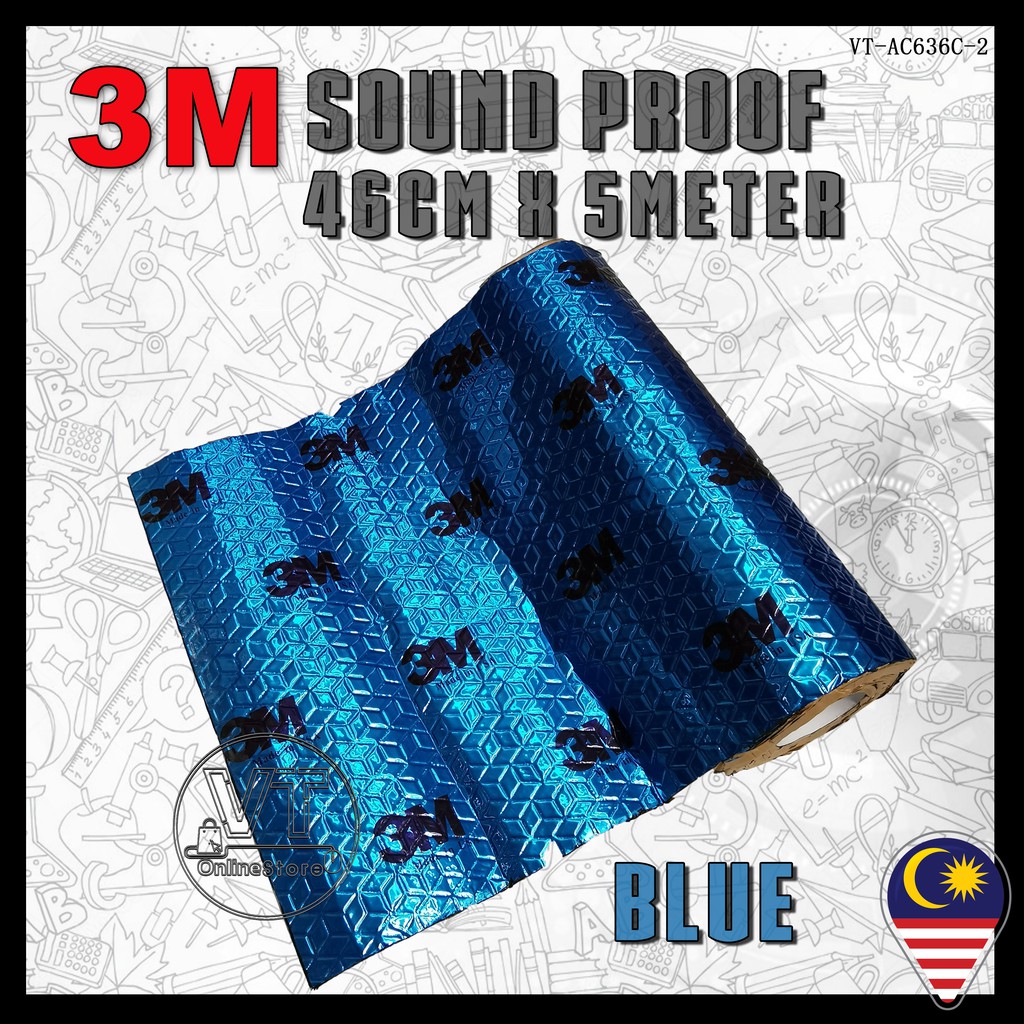 Car Sound Proof (46cm x 5 Meter) Sound Proofing Insulation Heat Mat ...
