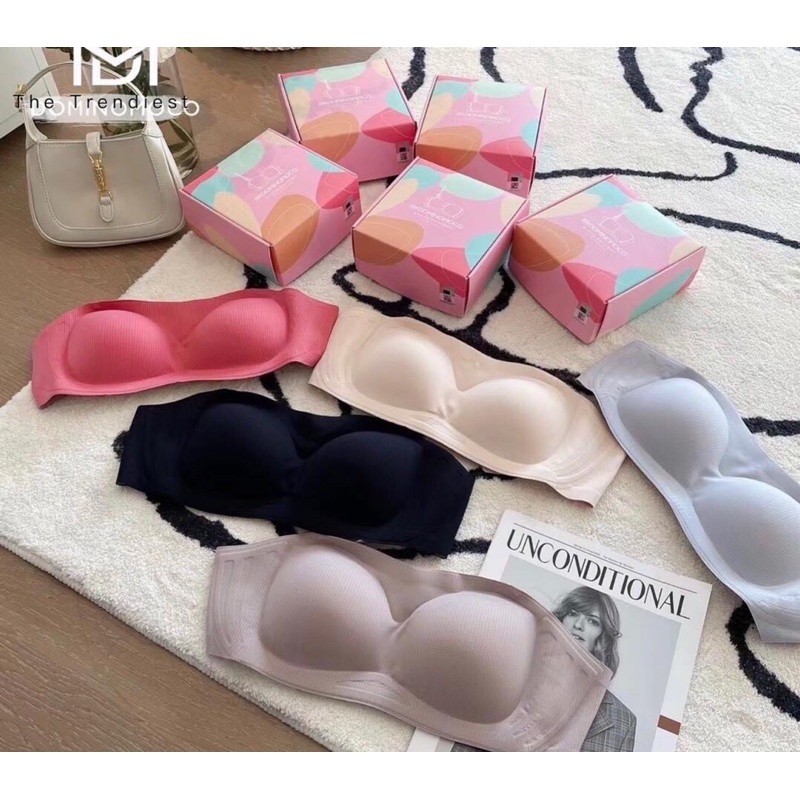 Domino Moco Korea Strapless Bra 无肩带内衣 | Shopee Malaysia
