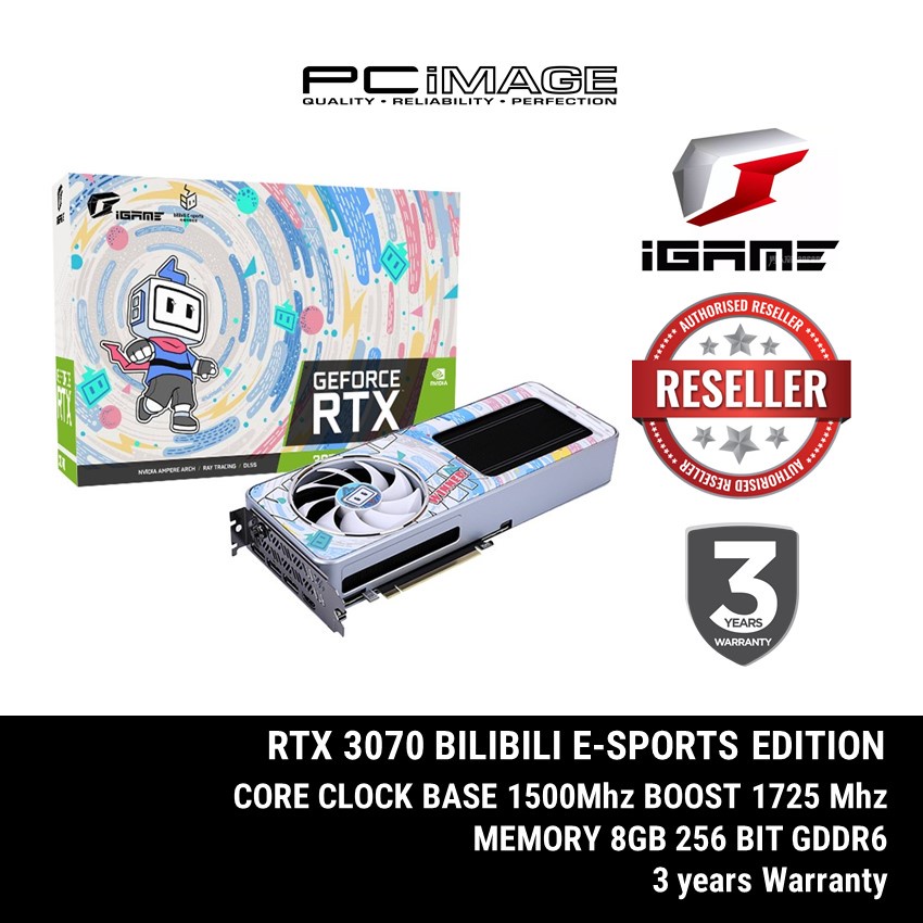 IGAME GEFORCE RTX 3070 BILIBILI E-SPORTS EDITION OC 8GB GDDR6 | Shopee ...
