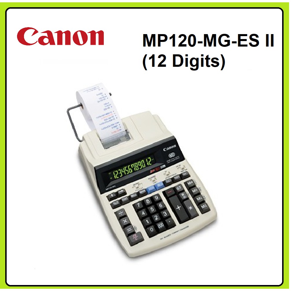 Canon Desktop Printer Calculator MP120-MG-ES II (12 Digits) | Shopee ...