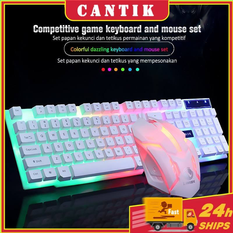 🔥【ready stock】🔥Gaming mouse Keyboard Luminous gaming Keyboard and mouse ...