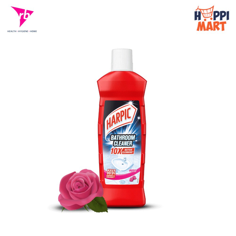 Harpic Bathroom Cleaner Bottle 450ml - Rose / Lemon | Shopee Malaysia