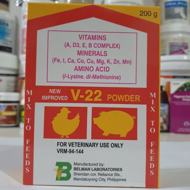 V-22 Powder (V22 Powder) 200 grams Multivitamins + Amino Acids for ...