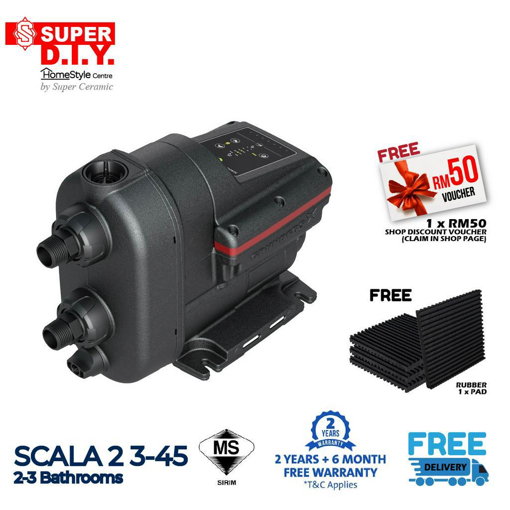 Grundfos SCALA2 3-45 Home Water Pressure Booster Pump | Shopee Malaysia