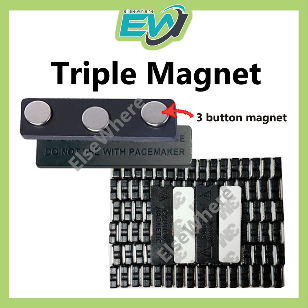 Name Tag Magnet, Name Tag Badges Magnet with 3M Adhensive | Shopee Malaysia