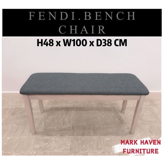 Fendi Bench Chair#Cushion Bench Chair#Bangku kusyen | Shopee Malaysia