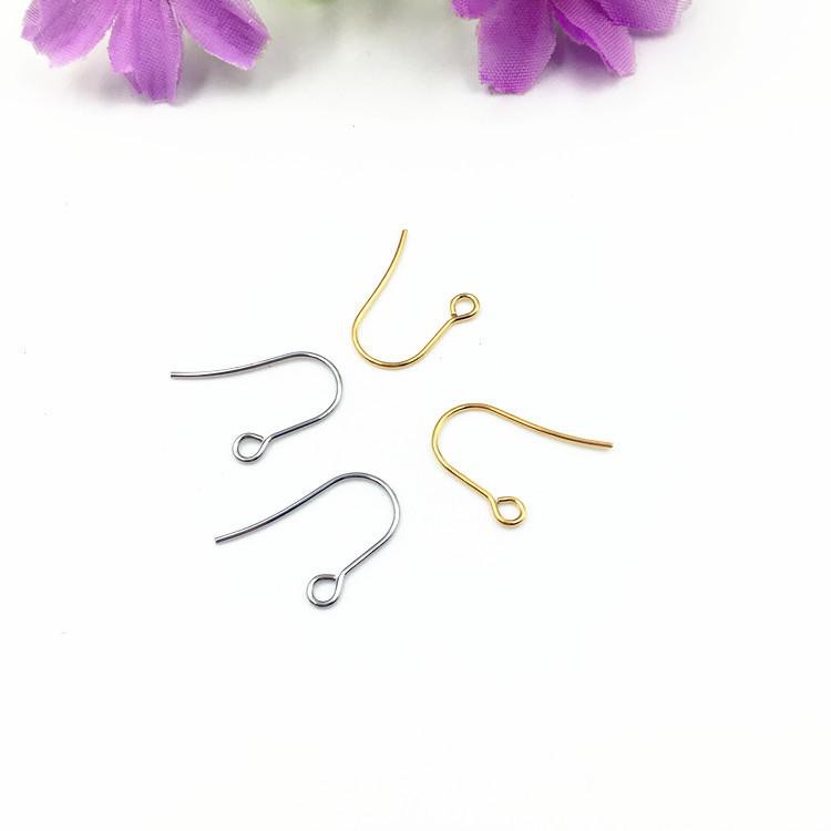 DIY handmade jewelry ear hook earring accessories spring hook Brass ...