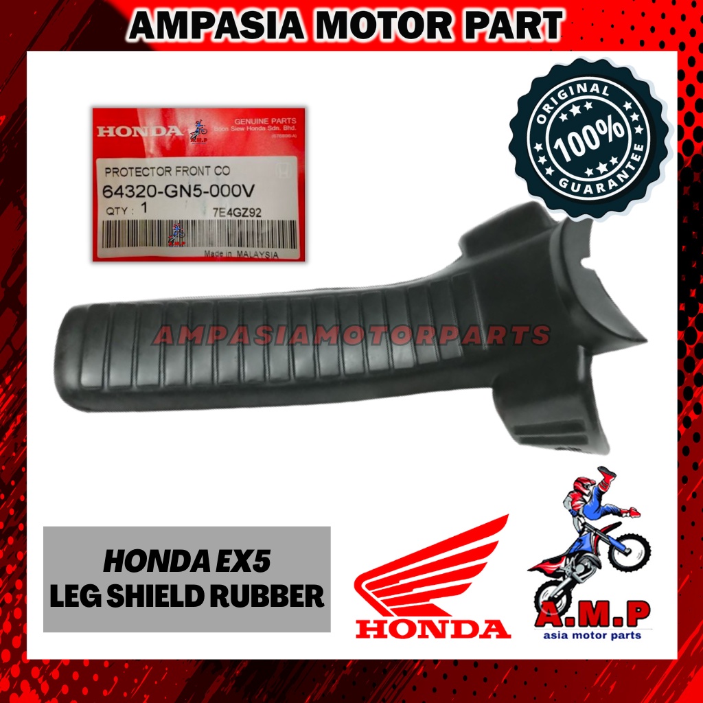 HONDA EX5 LEG SHIELD RUBBER FRONT PROTECTOR COMP 100% ORIGINAL GENUINE ...