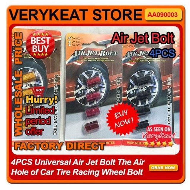 4PCS Universal Air Jet Bolt | Shopee Malaysia