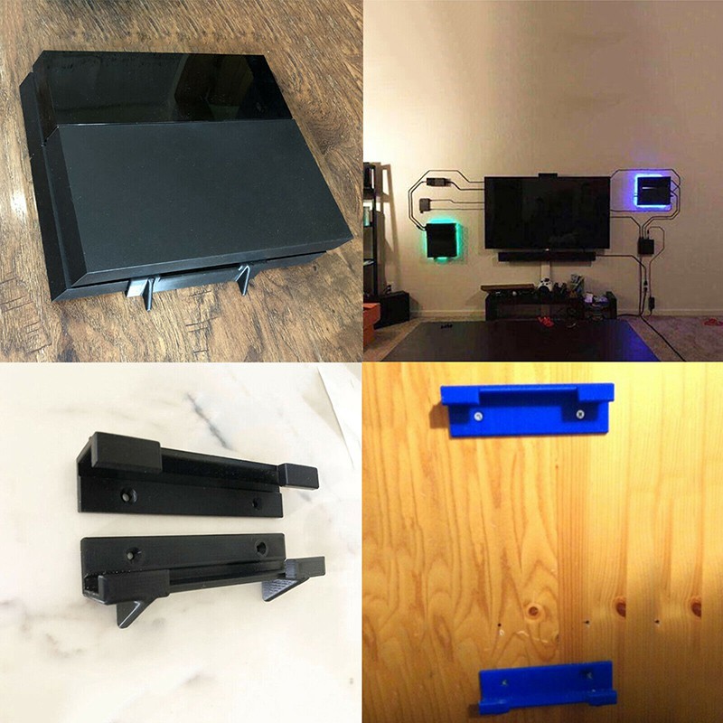 For PS4/PS4 Slim/Pro Console Holder Bracket Wall Mount Stand | Shopee ...