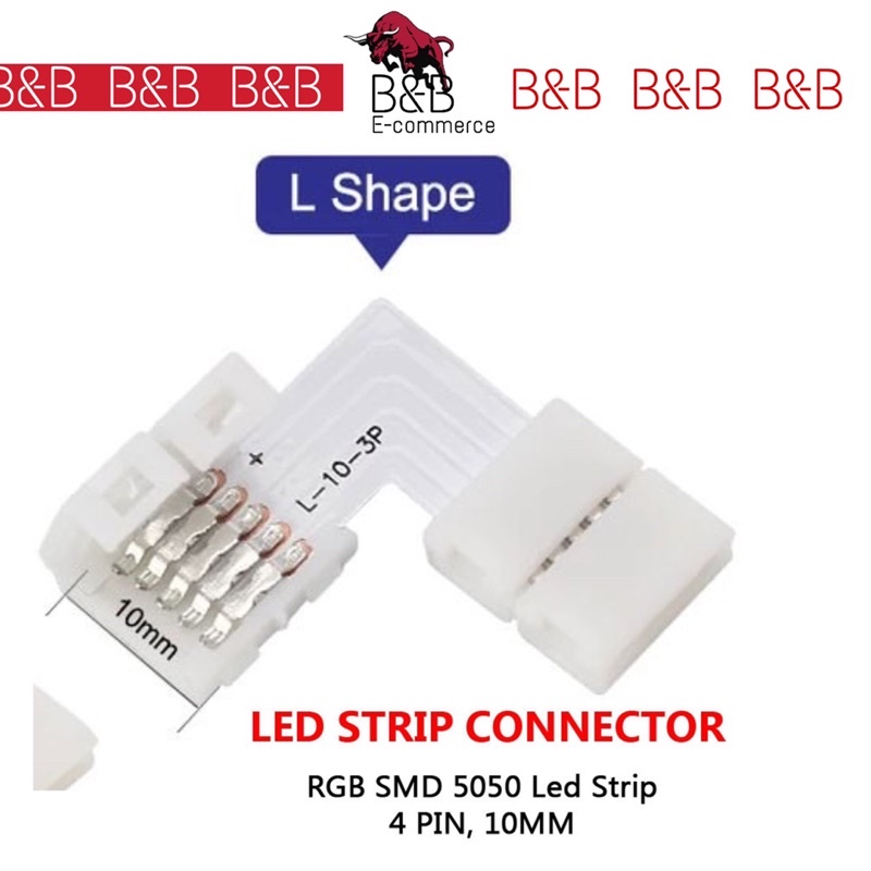 LED Strip Clip Connector 4 pin RGB 5050 4pin Stripe Lampu led Almari ...