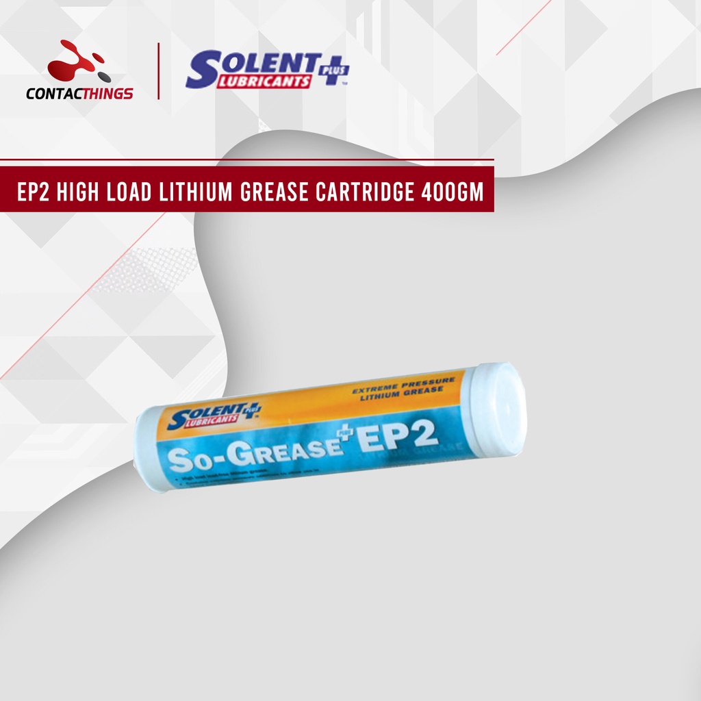 SOLENT EP2 High Load Lithium Grease Lubricant Cartridge 400g ...