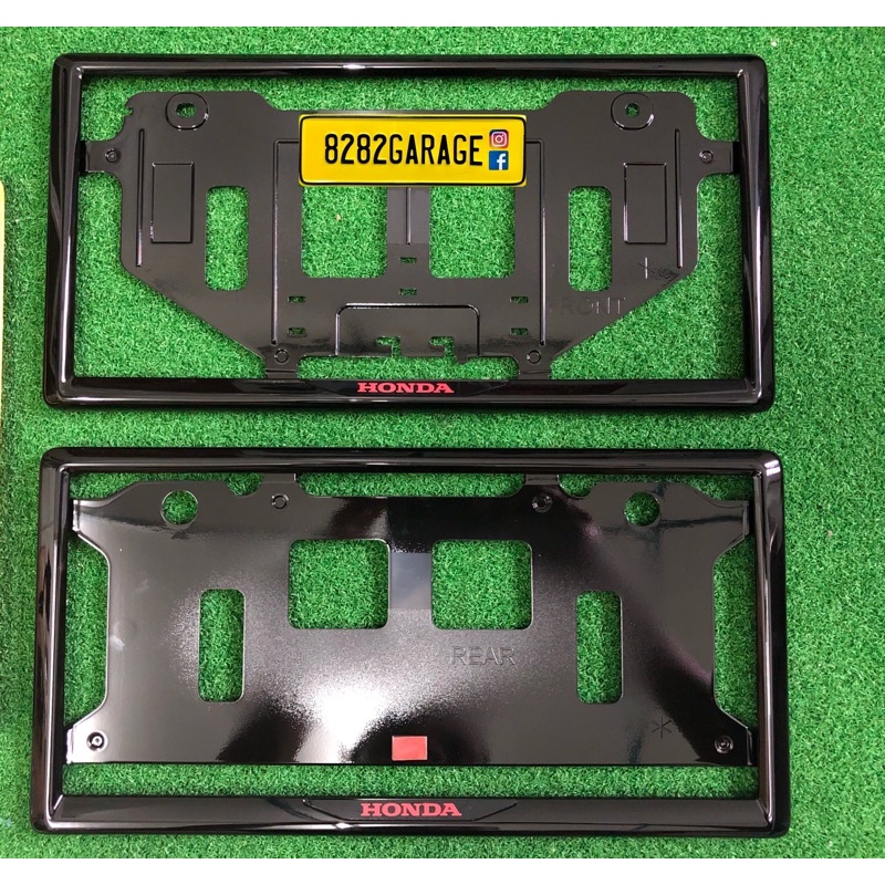 Honda Access Frame Plate Number Original Japan Berlina Black Dark ...