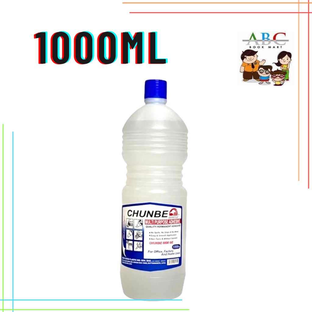 ( READY STOCK ) CHUNBE MULTIPURPOSE ADHESIVE GLUE 160ML 1000ML | Shopee ...