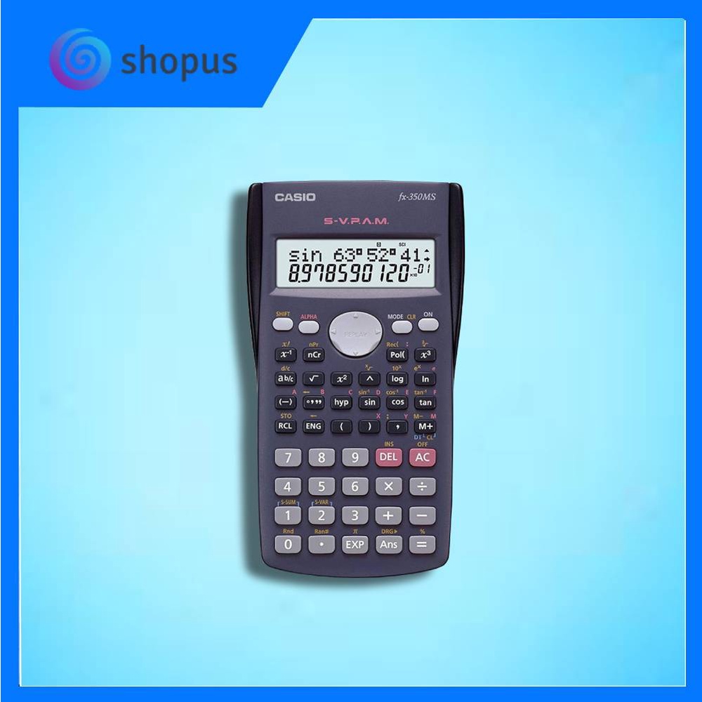 Casio Scientific Calculators - 10 + 2 digits, 2 Lines Display (FX-350MS ...